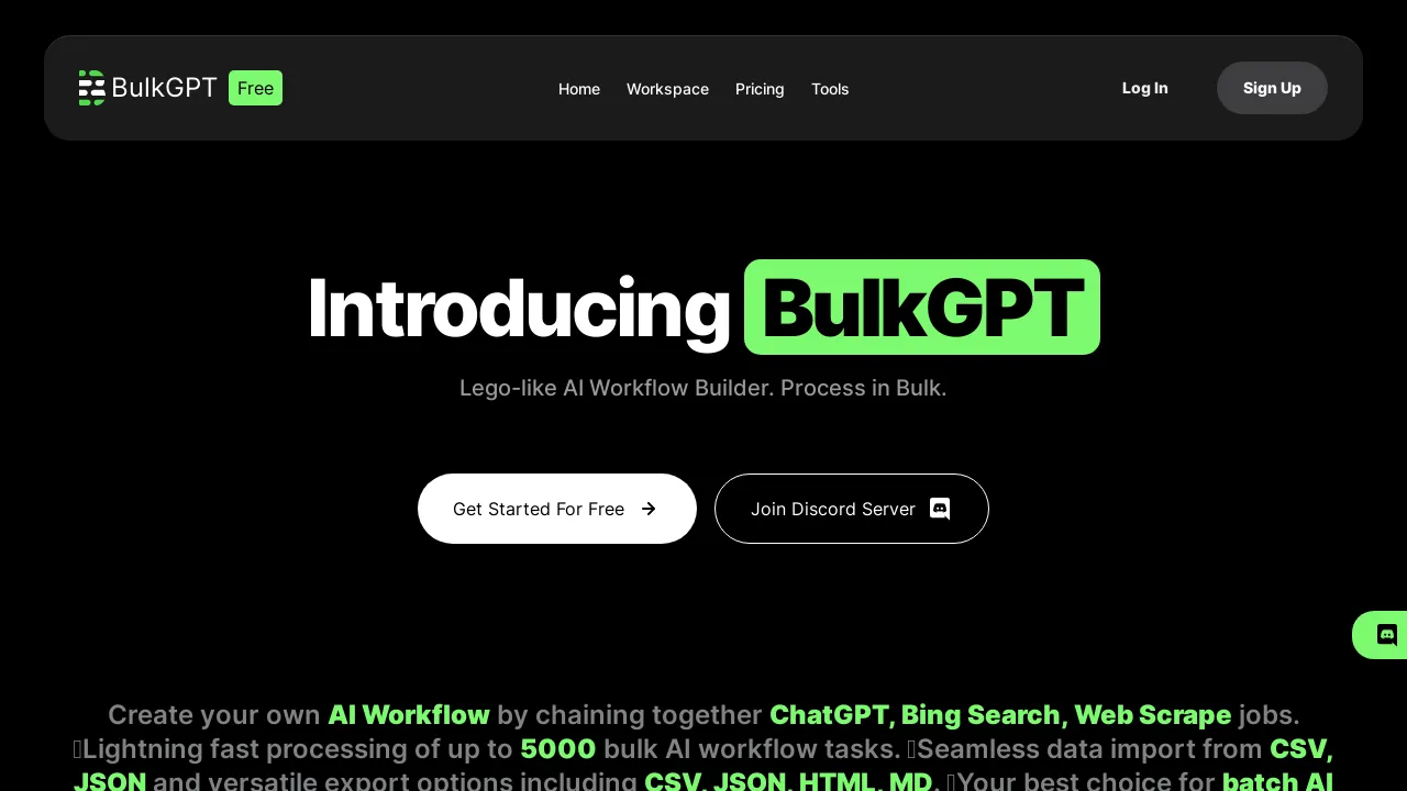 BulkGPT - Digital Process Automation - BestofAI
